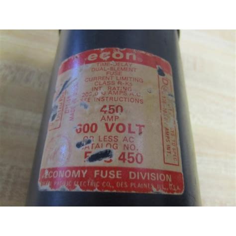 Economy Fuse Ecs 450 Fuse Ecs450 Econ New No Box Mara Industrial