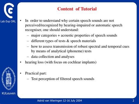 Ppt Perception Of Major Acoustic Cues Powerpoint Presentation Free