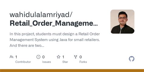 GitHub Wahidulalamriyad Retail Order Management System In This