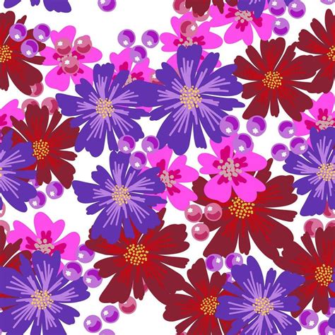 Sin Costura Floral Modelo Vector Bosquejo 36439273 Vector En Vecteezy