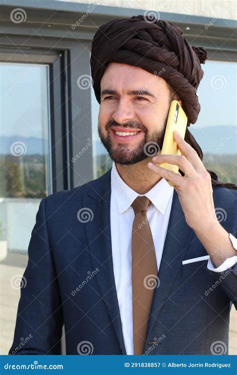 Indian Man Making A Phone Call Stock Image Image Of Communication