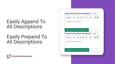 Ph Bulk Edit Descriptions Bulk Edit Product Description Shopify App
