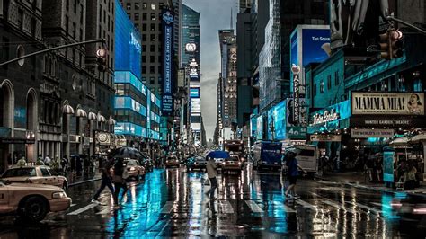 Rainy City At Night Wallpapers Top Free Rainy City At Night