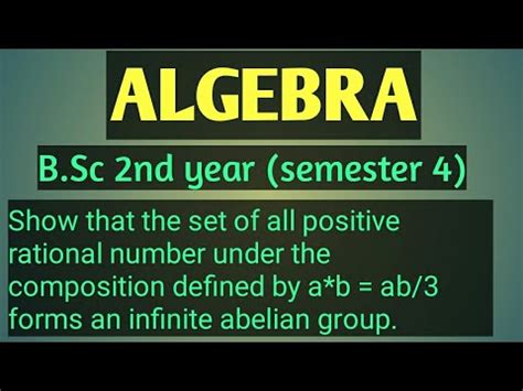 Show That The Set Of All Q Under Composition Defined By A B Ab 3