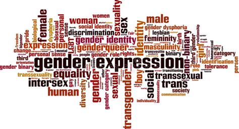Gender Expression Word Cloud Stock Vector Illustration Of Orientation
