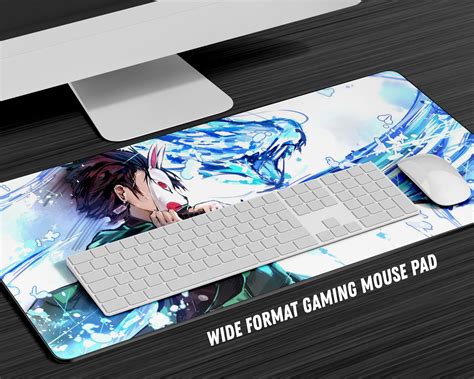 Demon Slayer Tanjiro Water Breathing Style Mouse Pad Gaming Mouse Pad
