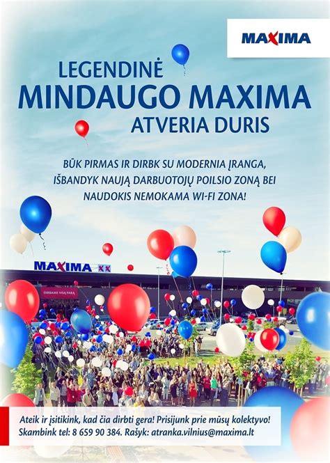 Legendinė Mindaugo Maxima Kviečia Prisijungti Prie Kolektyvo 2017 08 04