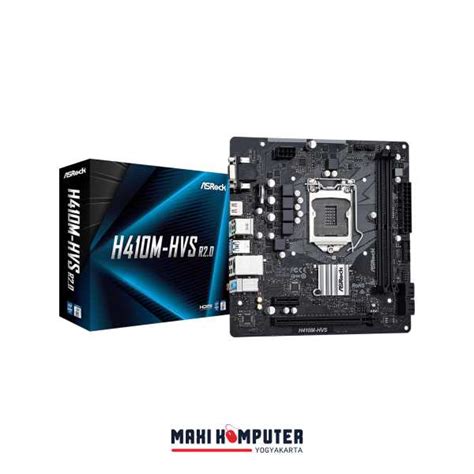 ASRock H410M-HVS DDR4 2933MHz Up to 64GB Socket 1200 Intel Motherboard ...