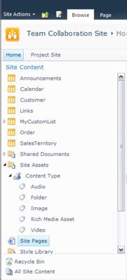 Quick Launch Bar In SharePoint 2010 Dummies