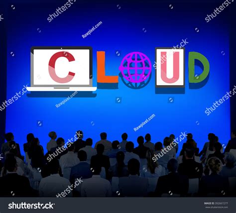 Cloud Computing Database Server Network Concept Stock Photo