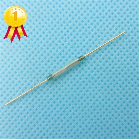 리드 스위치 2x14mm 자기 제어 스위치 녹색 유리 리드 스위치 유리 센서용 정상 열림 접점 10 개reed