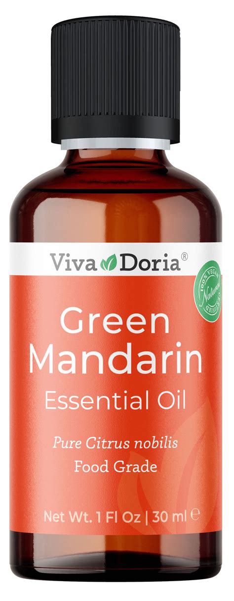 Viva Doria Pure Green Mandarin Essential Oil Undiluted Food Grade 30