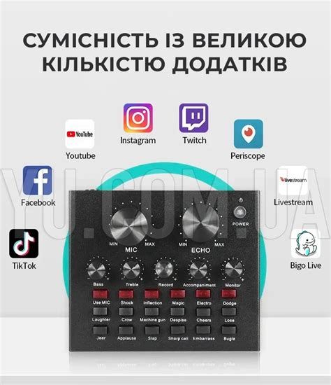 Зовнішня звукова карта адаптер аудіоінтерфейс Bluetooth Live Sound Card