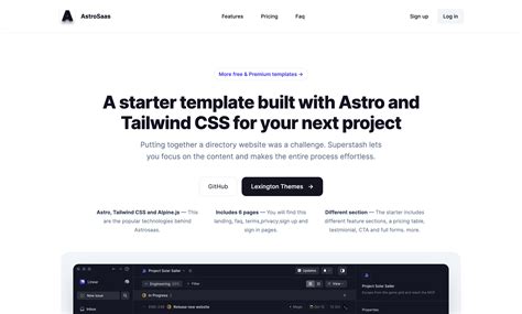 I Made An Open Source Landing Page With Astro And Tailwind Css Rwebdev