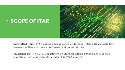 PPT Understanding ITAR Compliance Safeguarding The Defense Space Industry PowerPoint