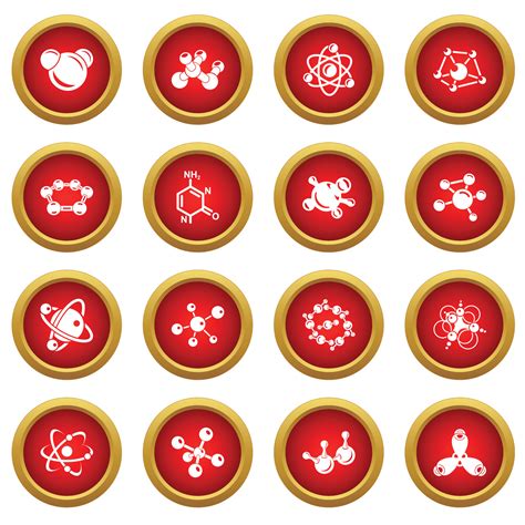 Molecule Icons Set Simple Style 8604864 Vector Art At Vecteezy