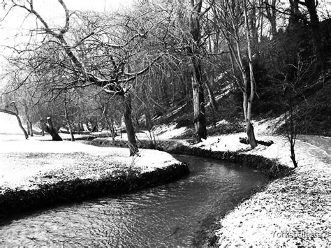 The Babbling Brook In Winter By Yorkspalette Redbubble