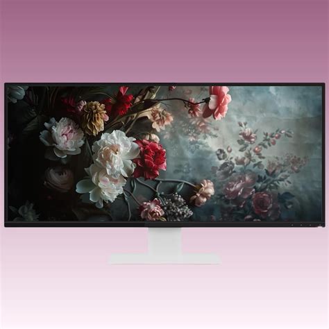 Moody Floral Ultrawide Wallpaper Ultra Wide Wallpaper Aesthetic Desktop