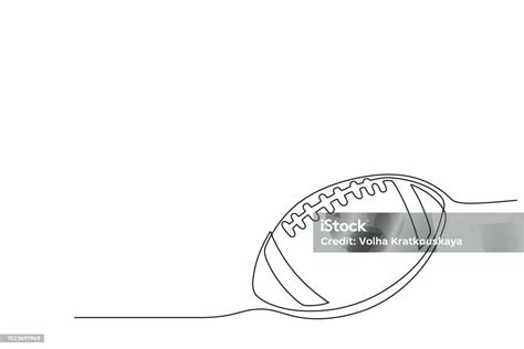 단일 연속 라인 스타일의 미식 축구 공입니다 럭비 공의 한 선 그리기 편집 가능한 획 그리기 미식축구 로고 선형 스타일의 게임