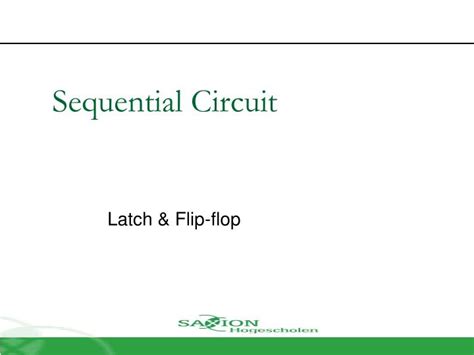 Ppt Sequential Circuit Powerpoint Presentation Free Download Id5190544