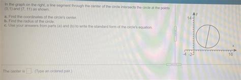 Solved In The Graph On The Right A Line Segment Through The