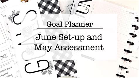 Monthly Goal Planner Setup Happy Planner June 2023 Youtube