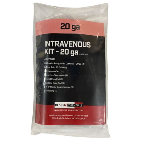 Iv Kit Intravenous Kit Rescue Essentials