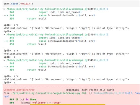 Incorrect Error Message When An Unknown Param Value Is Used · Issue 2744 · Vega Altair · Github