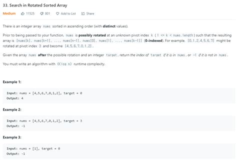 Search In Rotated Sorted Array