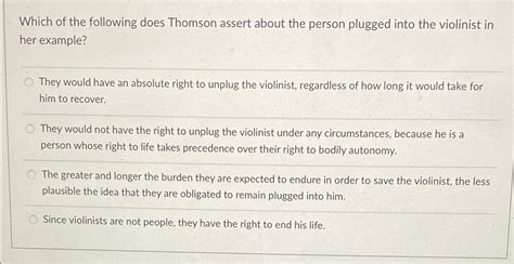 Which Of The Following Does Thomson Assert About The Chegg
