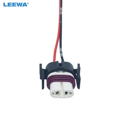 Leewa 20pcs 자동차 헤드 라이트 세라믹 소켓 와이어 커넥터 H11 H8 H9 Led Hid 라이트 배선 하네스 플러그