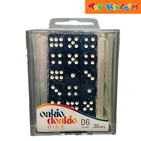Oakie Doakie Dice D6 Speckled Blue 36 Pcs 12 Mm Dice Set Shopee