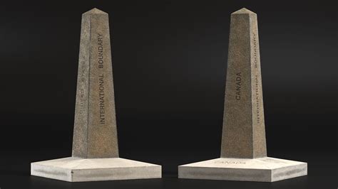 Border Posts Collection 3d Model 29 3ds Fbx Obj Ma Max C4d