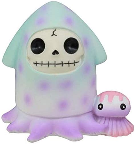 Trinx Davyon Furry Bones Squeed Ink The Squid Skeleton Figurine Wayfair