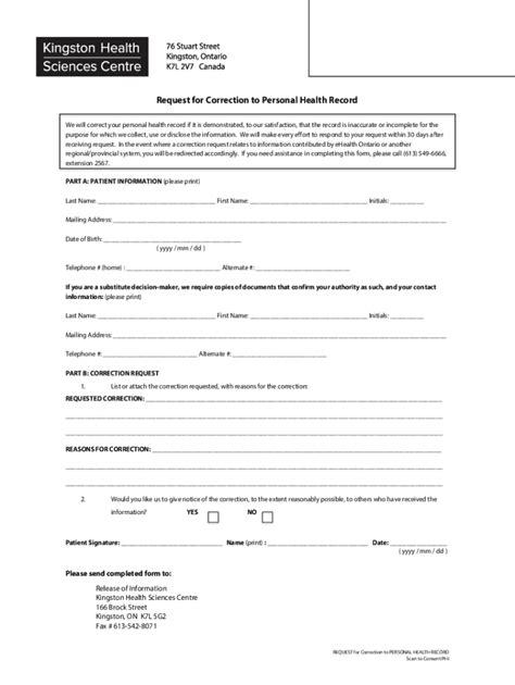 Fillable Online Correction Request Form University Secretariat Fax Email Print Pdffiller