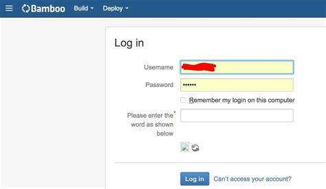 Captcha Not Showing After A Couple Of Failed Attempts Bamboo