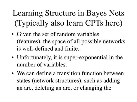 Ppt Learning Structure In Bayes Nets Typically Also Learn Cpts Here
