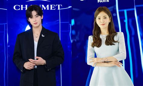 Song Hye Kyo And Cha Eun Woo Attend Chaumets Pop Up Boutique At Ion