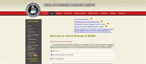 Hslc Exam Routine 2025 Manipur Bsem Council Class 11 Routine