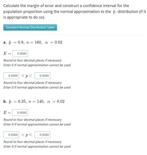 Solved Calculate The Margin Of Error And Construct A Chegg