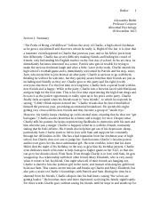 Abnormal Psyc Perks Docx Butler 1 Alessandra Butler Professor