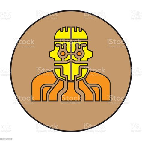 Android Cybernetics Icon Stock Illustration Download Image Now