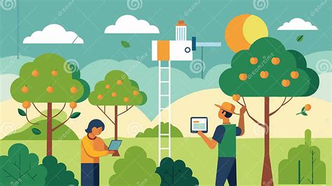installing weather stations throughout the orchard to gather realtime