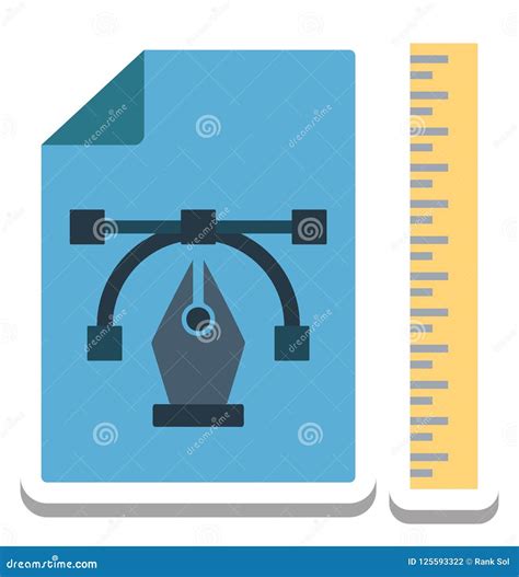 Bezier Tool Pen Tool Isolated Vector Icon Stock Illustration
