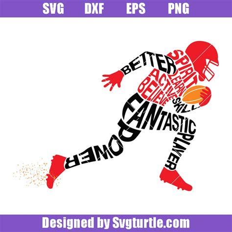 Football Player Svg Football Team Svg Football Game Day