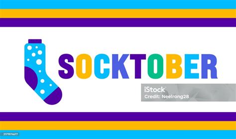 Socktober 배경 또는 배너 디자인 템플릿은 매년 10 월에 관찰됩니다 휴일 개념입니다 카드 포스터 플래카드 템플릿에 대 한 템플릿입니다 주당순이익 10 10월에 대한