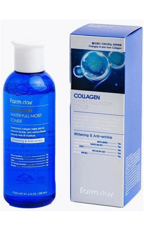 Тонер FarmStay увлажняющий для лица с коллагеном Collagen Water Full ...
