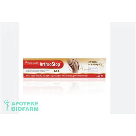 Arthrostop Gel 100ml Biofarm Apoteka
