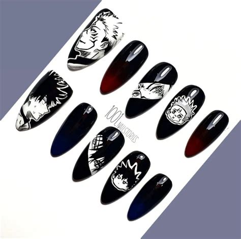 Anime Nails New Nail Designs Manicures Nails Design Fake Nails