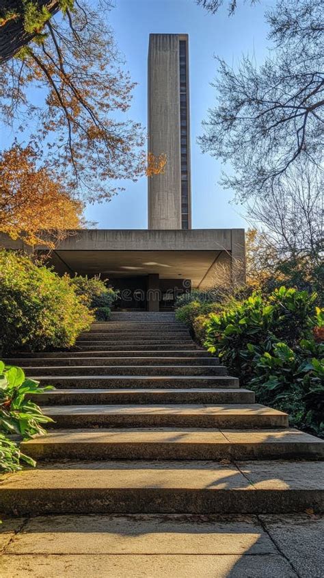 Modern Architectural Design Showcases Sharp Angles And Clean Lines At A Cultural Landmark